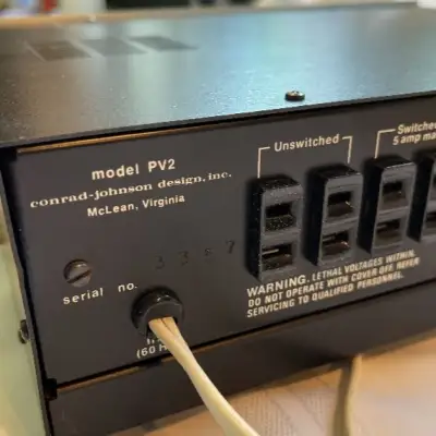 Conrad Johnson PV2 1970s Silver Face | Reverb