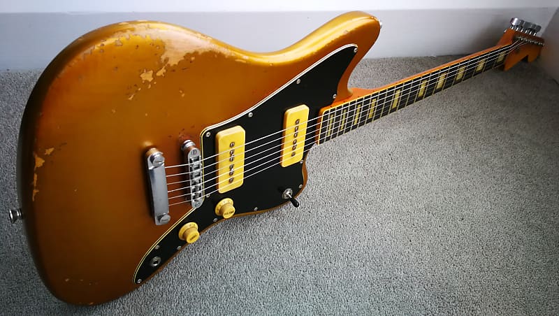 Vtt Relics Jazzmaster Mojo 60's Old Gold top Gold | Reverb