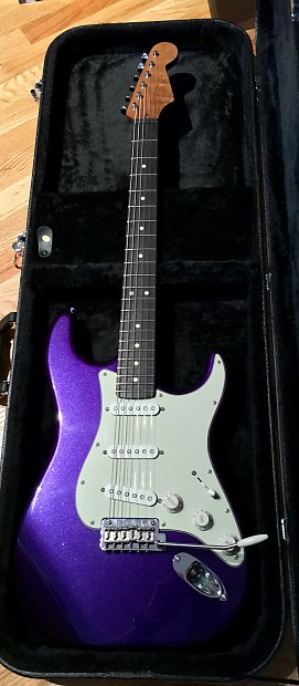 Warmoth partscaster Strat Candy Purple Callaham hardware and | Reverb