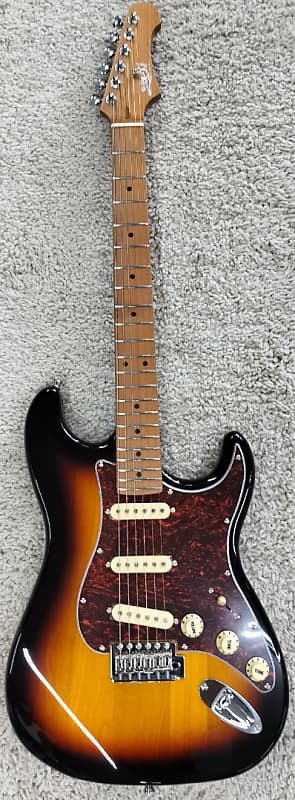 Jet Guitars Model JS-300-SB - Sunburst Double Cut Classic ST | Reverb