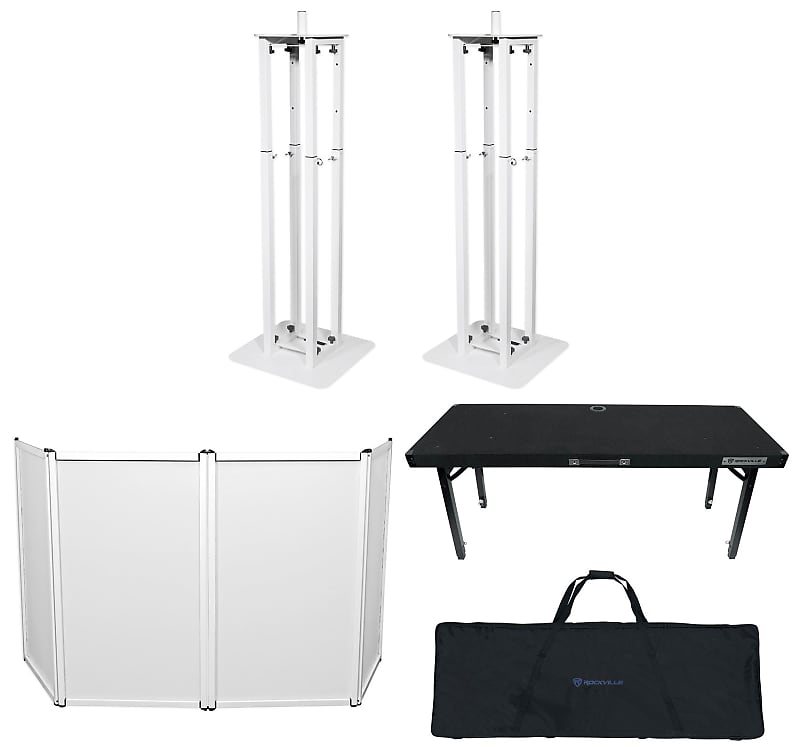 DJ Package w/Facade Booth+Bag+Scrim+2) Totem Stands+Foldable | Reverb