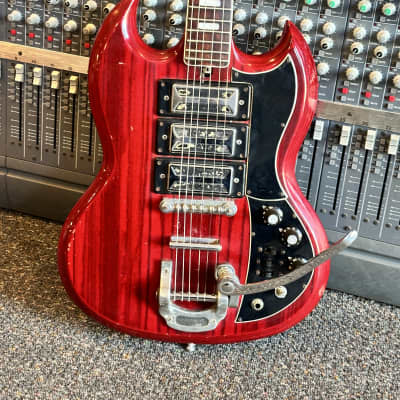 Kay? SG 3 Pickup Copy Cherry Red Electric Guitar | Reverb