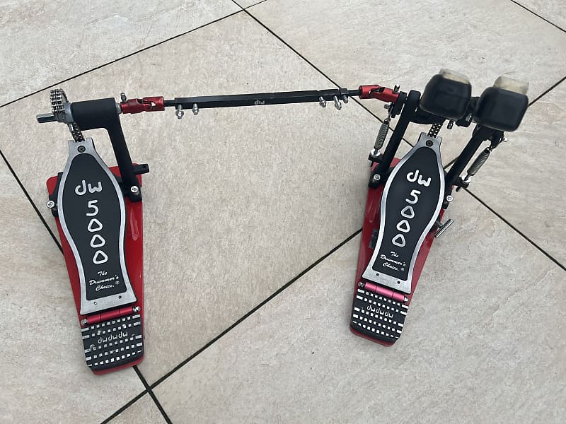 Drum Workshop DW5000 Double Chain Double Kick Bass Drum Pedal | Reverb