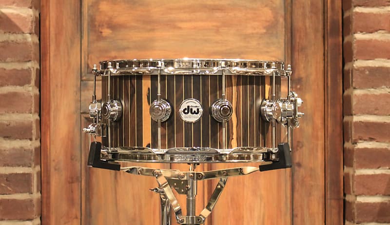 DW Collector's Limited 6.5x14 Maple Snare -Brass Pinstripe | Reverb