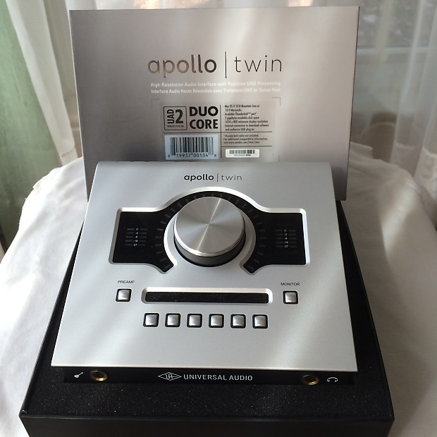 Universal Audio Apollo Twin Duo Thunderbolt 2015 Silver | Reverb