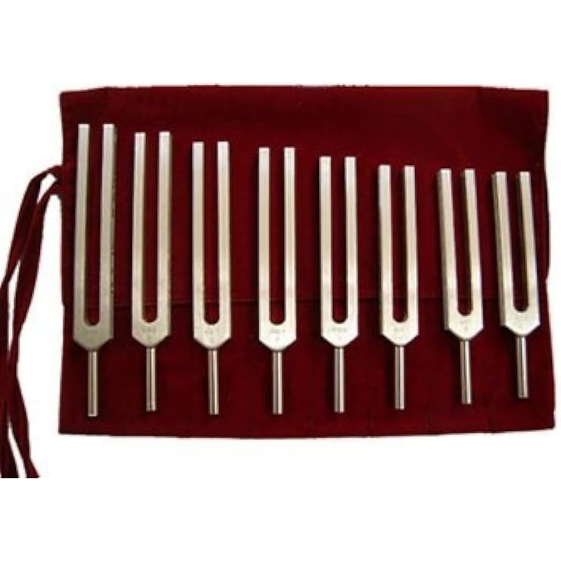Solar Harmonic Spectrum Tuning Fork Kit With Velvet Pouch | Reverb
