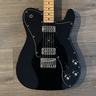 Fender '72 Telecaster Deluxe 2023 - Gloss Black with Tortoise | Reverb