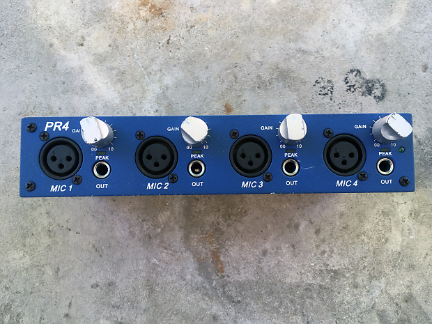 SM Pro Audio PR4 4-Channel Mic Preamp with Phantom Power - | Reverb