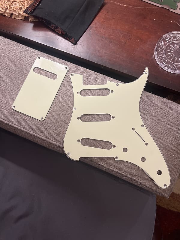 PRS Se silver sky mint green pickguard / back plate. | Reverb