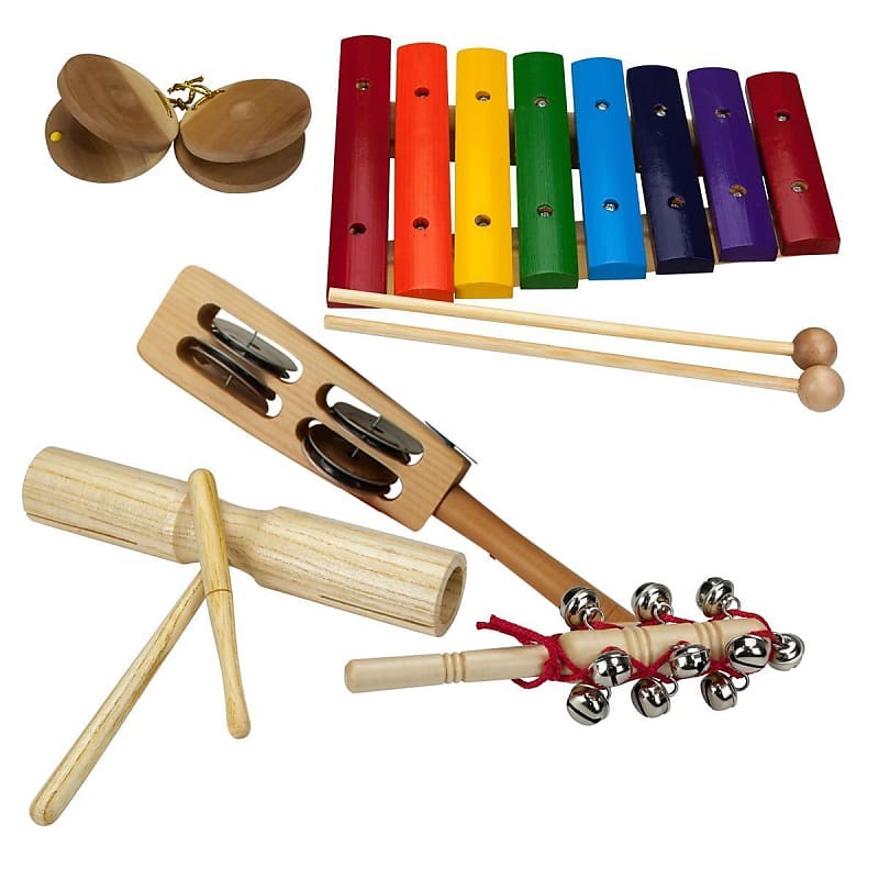 Drumfire Hand Percussion Pack with Wooden Crate (5-Piece) | Reverb