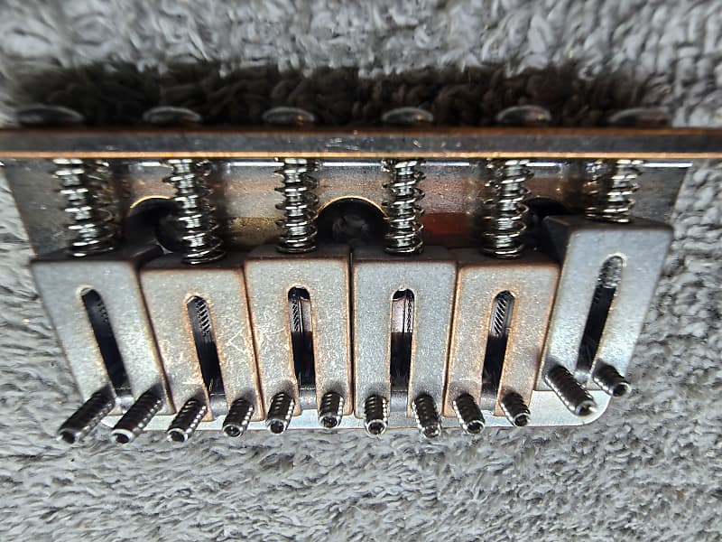 Tele Bridge - Aged relic nickel/copper | Reverb