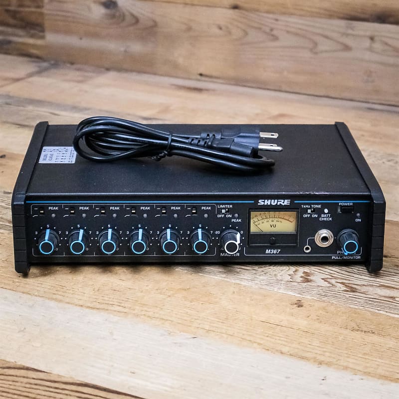 Shure M367 Portable AC/DC 6-Channel Mic Mixer | Reverb