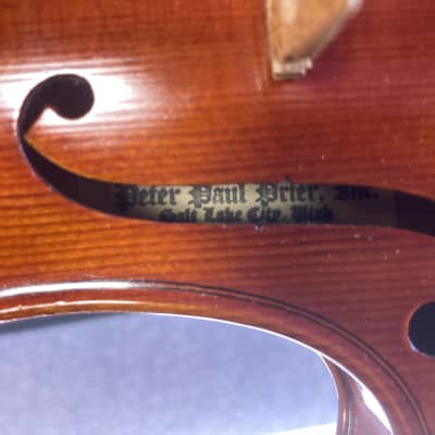 Peter Paul Prier 4/4 Violin - Dated 1991 | Reverb
