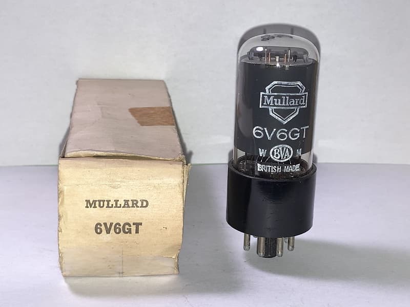 1950's Mullard 6V6GT Tube, Original Issue, Tested, NOS/NIB | Reverb