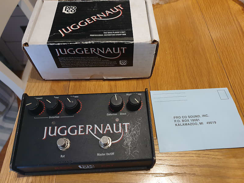 ProCo Juggernaut Bass Rat Reissue 2000s Black/Red | Reverb