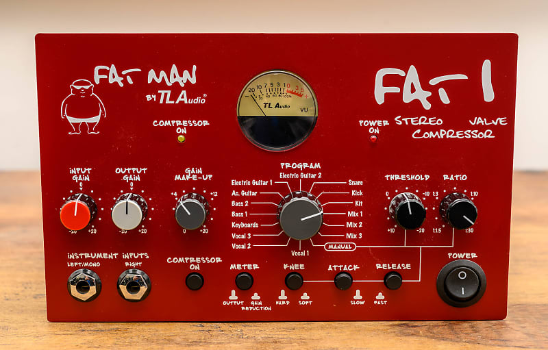 TLA Fat Man 1 Stereo Valve Compressor early 2000s - Excellent | Reverb