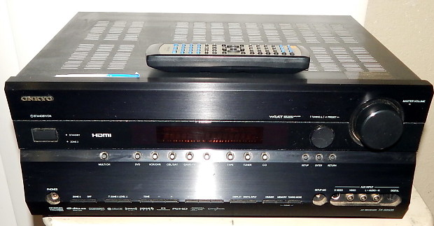 Onkyo TX-SR605 Home theater receiver with original remote | Reverb