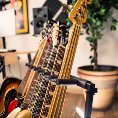 Rok-It Multi Guitar Stand Rack with Folding Design; Holds up | Reverb