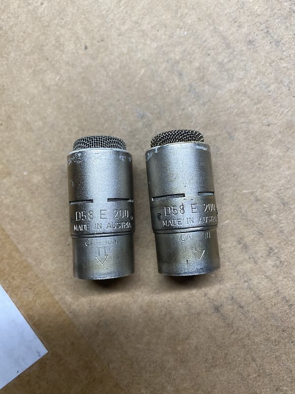 AKG D58 E 200 1980’s - Silver | Reverb