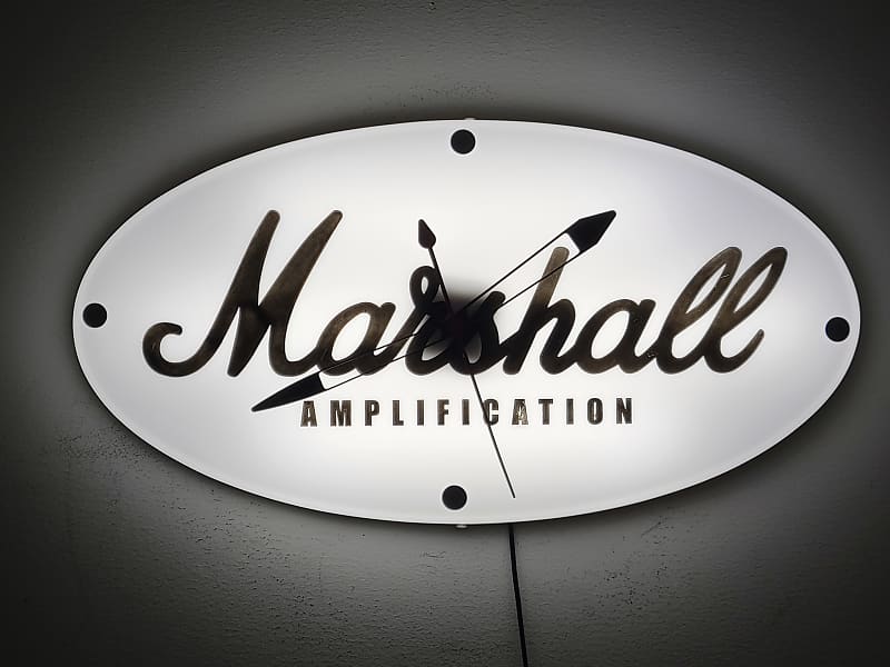 Marshall Amplifiers Dealer Style Light Up Clock Killer Cool | Reverb