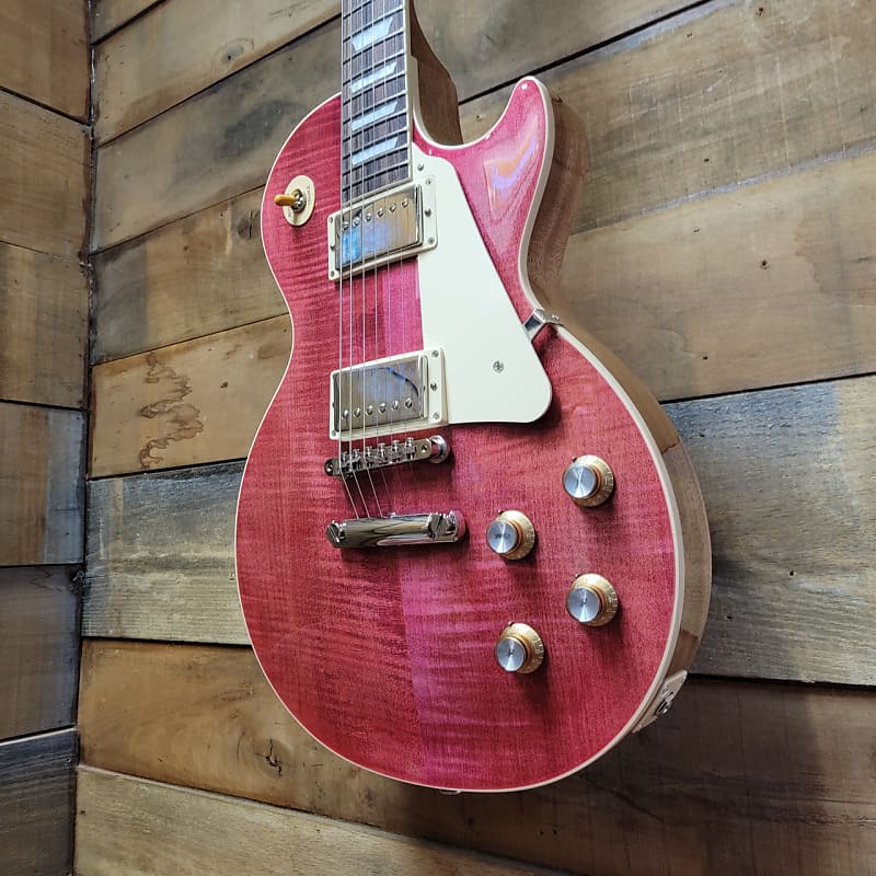 Gibson USA Standard 60's Les Paul Figured Top - Trans-Fuchsia | Reverb