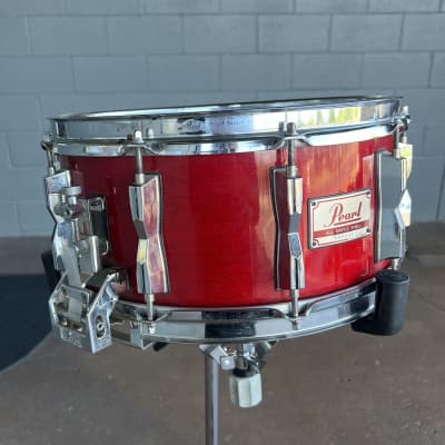 Vintage 60's/70's Pearl 6.5x14" MLX Snare Drum in Sequoia Red | Reverb