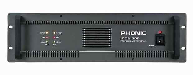 Phonic Icon 300 Analog Contractor 300w Power Amplifier | Reverb
