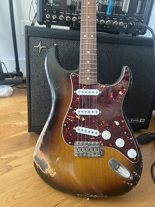 Heavy Relic custom strat partscaster | Reverb