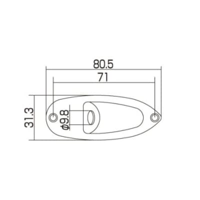 Gotoh Jack Plate for Stratocaster JCS-1 Aged Chrome PJCS-1AC | Reverb