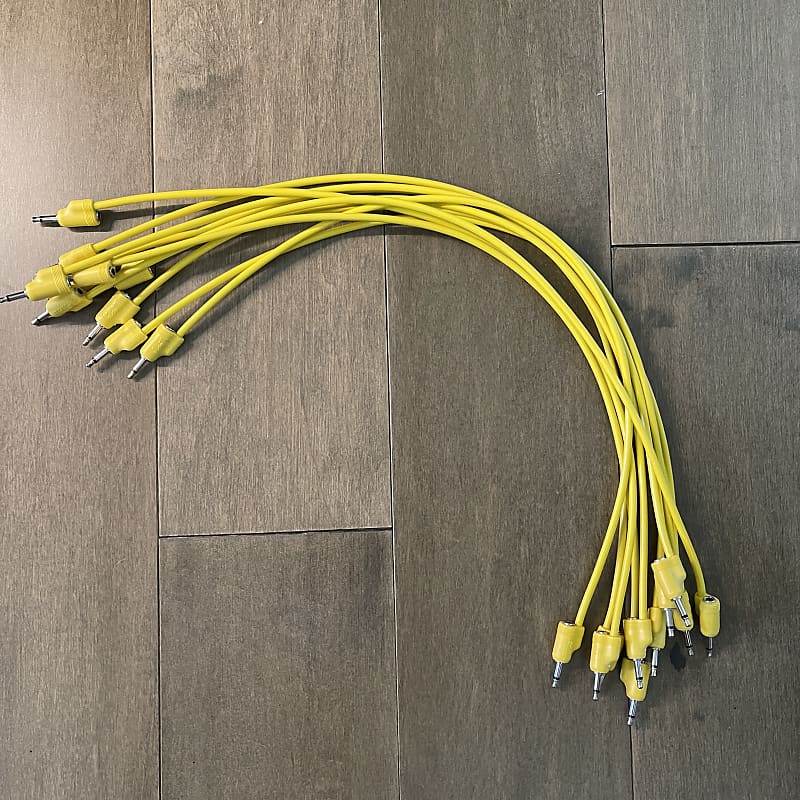 Ten (10) Tiptop Audio Stackcable 3.5mm TS Stackable Shielded | Reverb