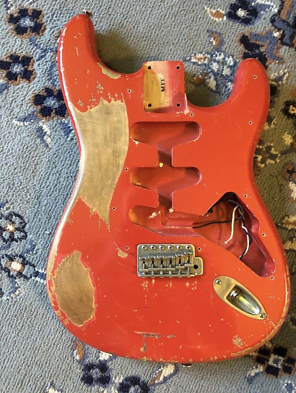 MJT Stratocaster Fiesta red | Reverb