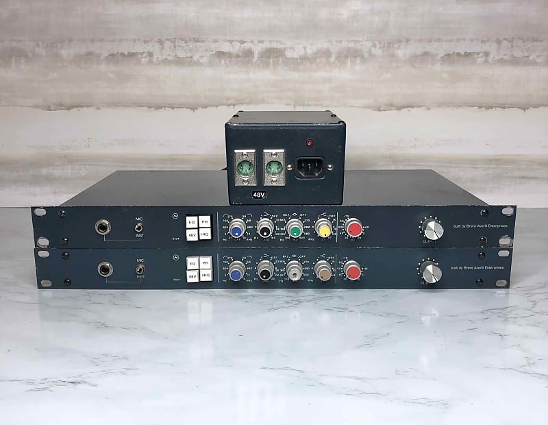 Neve 3104 Mic Preamps racked by Brent Averill | Reverb