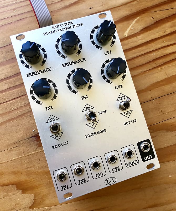 L-1 Mutant Vactrol VCF Filter - 16HP Silver | Reverb