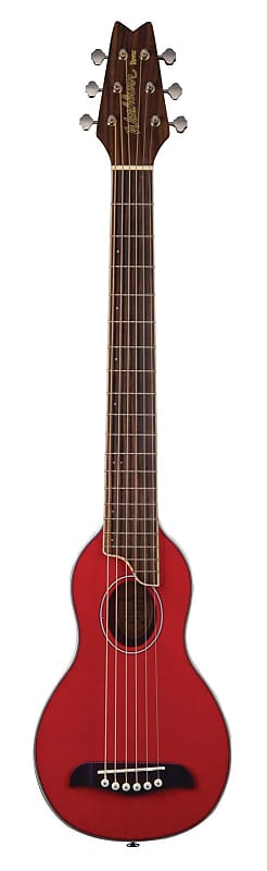 Washburn 10STRK Rover Travel Series Guitar. Trans Red | Reverb