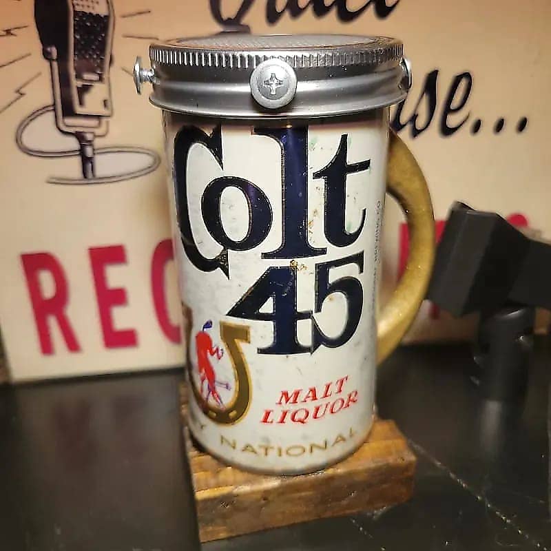 Lo Fi Beer Can Microphone - Colt 45 | Reverb