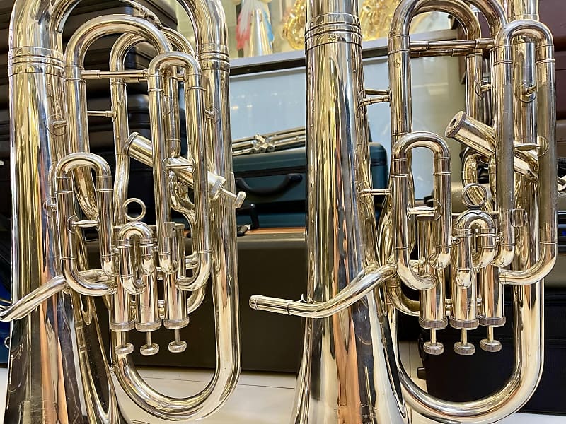 Lots of Two Yamaha YEP 621S - Silver Euphonium professional | Reverb