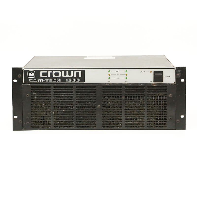 Crown Com-Tech 1600 Stereo Power Supply Amplifier 800w 4 ohm | Reverb