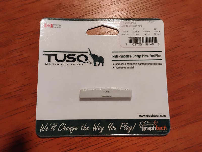 Graph Tech PQ-1500-L0 12 string 2025 left handed nut - White | Reverb