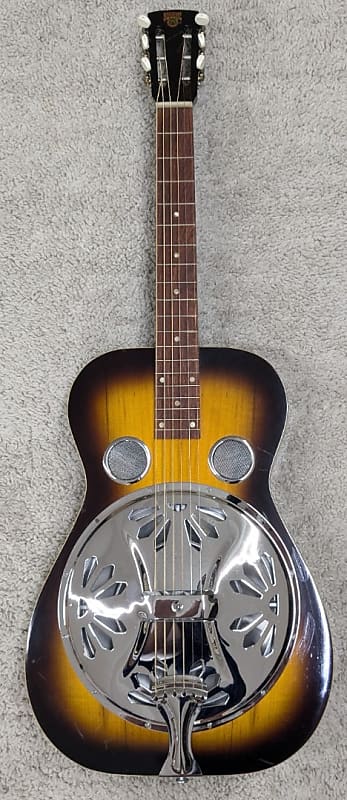 1981 Vintage Dobro Brand Squareneck Resonator Guitar with | Reverb