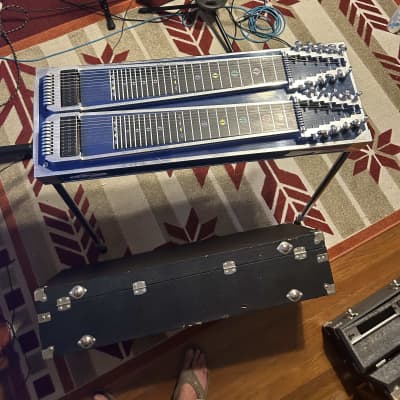 Beck Musical Instruments double neck pedal steel 2003 - blue | Reverb