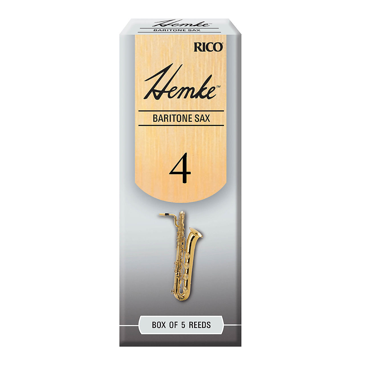 Rico RHKP5BSX400 Hemke Baritone Saxophone Reeds - Strength | Reverb