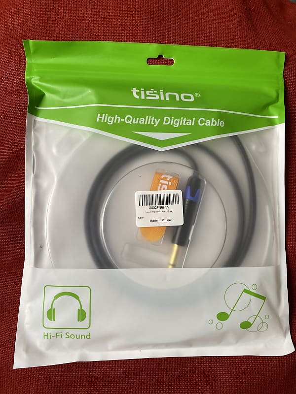 Tisino 1/4 TRS to 1/4 TRS Cable - 3 FEET | Reverb