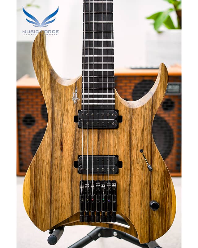 Mayones Hydra BL7 Black Limba-Natural Satin w/5-Piece Wenge | Reverb