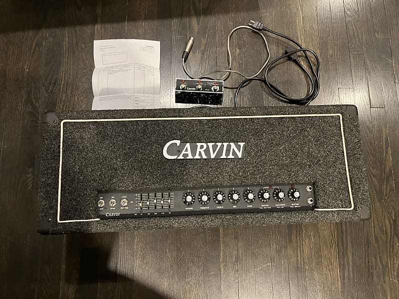 1992 Carvin X-100B Tube Amp Head FULLY SERVICED w/Footswitch | Reverb