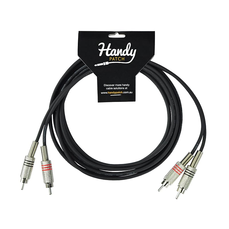 Handy Patch Male Stereo RCA to Male Stereo RCA | Reverb Australia