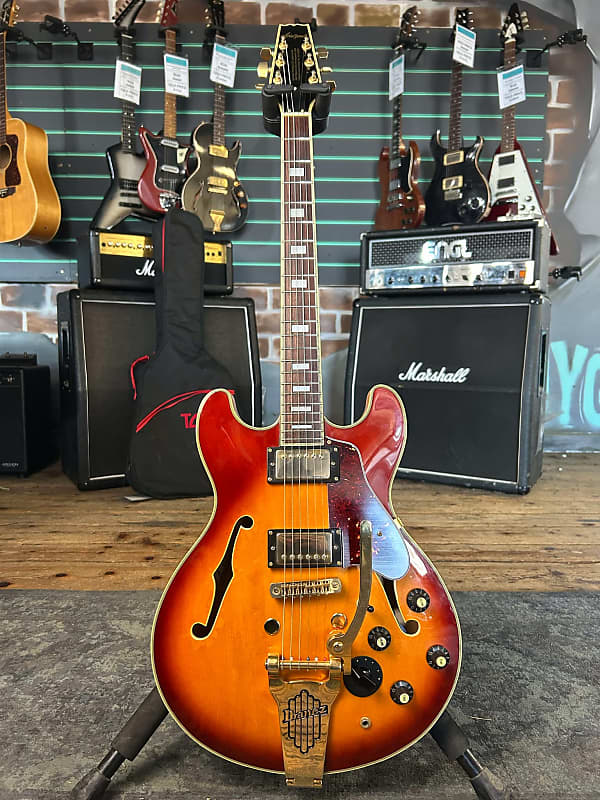 Aria Pro II TA-61 Sunburst Semi-Hollow Electric Guitar | Reverb Canada