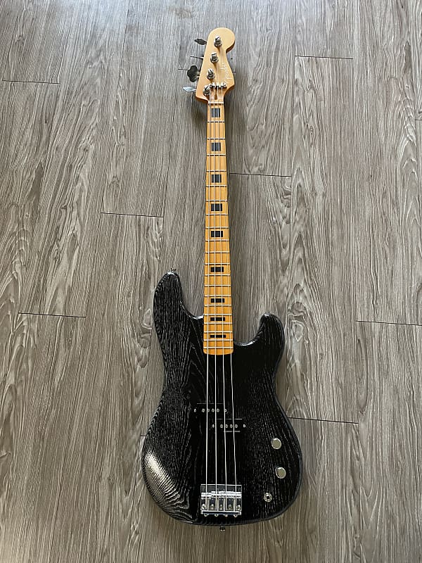 Custom PARTSCASTER - BASS - Black | Reverb