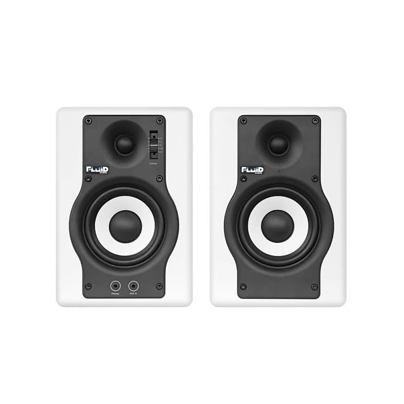 Fluid Audio F4W - White - active (Pair) | Reverb