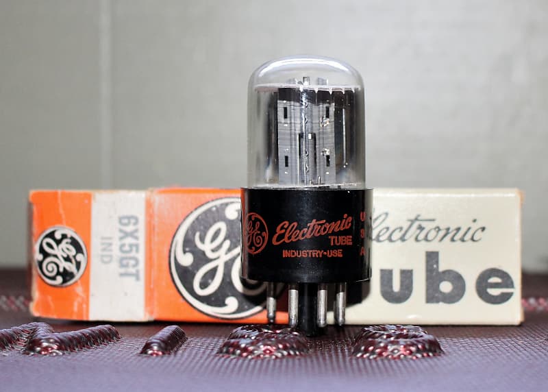 GE 6X5GT 6X5GT/G RECTIFIER GRAY PLATE D GETTER PERFECT | Reverb