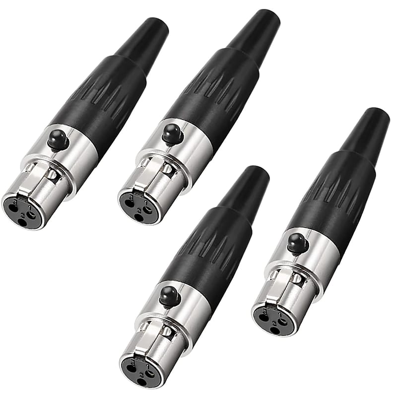 3Pin Mini Xlr Connector Ta4F Adapter Female Plug Mic | Reverb UK